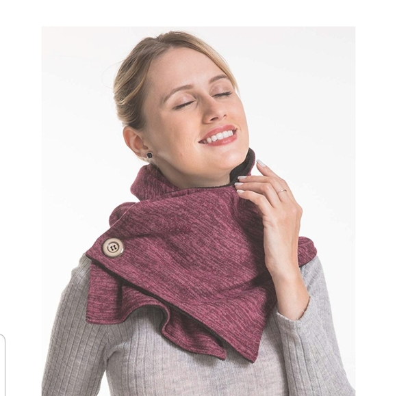 Accessories | Burgundy Multiway Scarf W 2 Zip Close Pockets | Poshmark